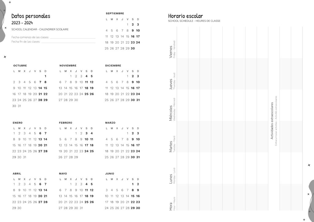 Cuaderno del Profesor Premium - Agenda Escolar